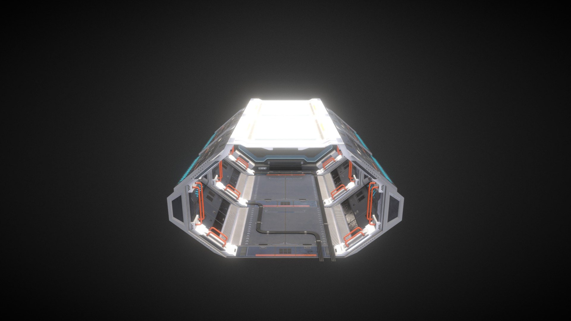 SciFi_Corridor - 3D model by graboaneta [ab74333] - Sketchfab
