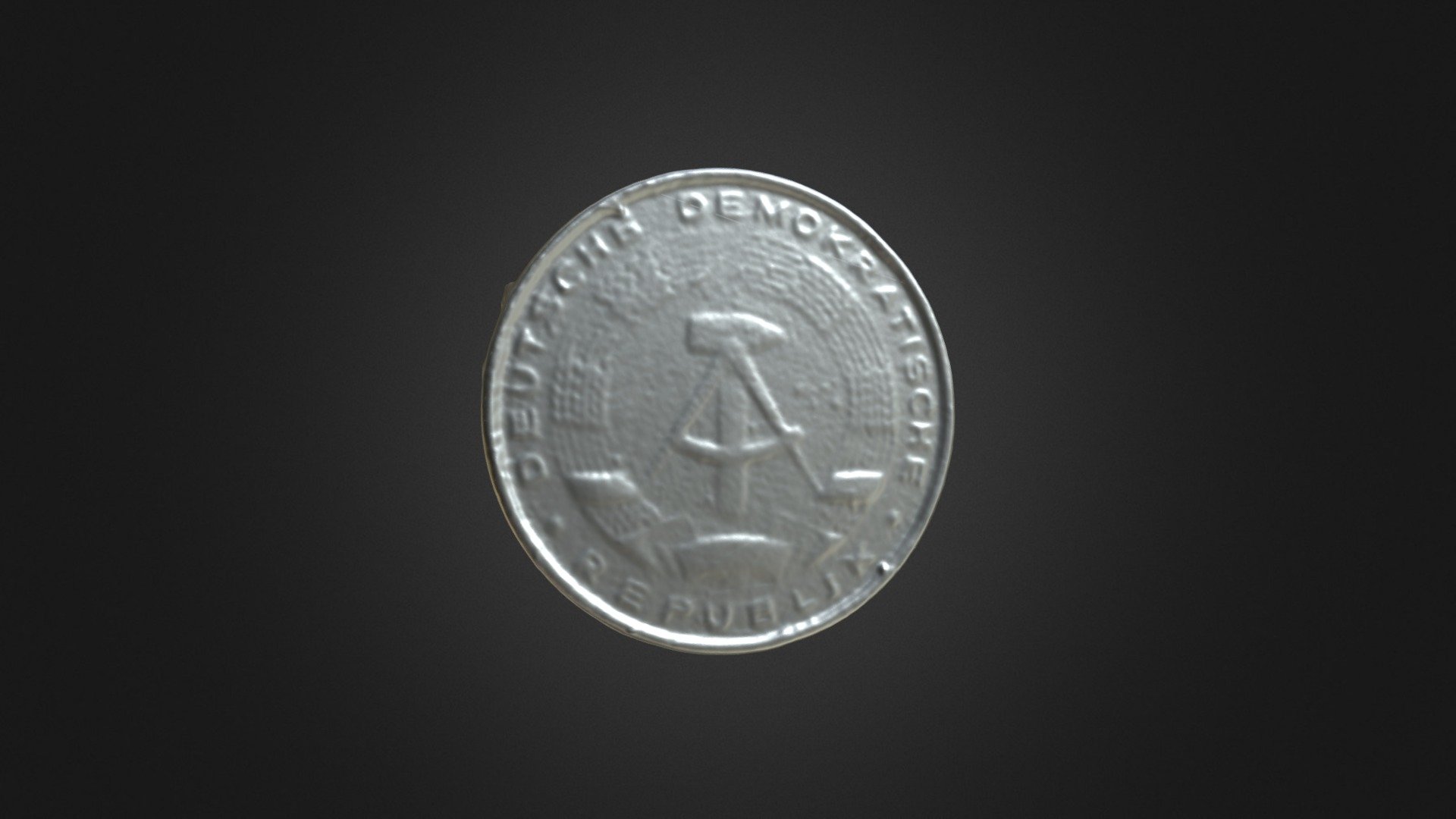 Pfennig of the German Democratic Republic - Download Free 3D model by ...