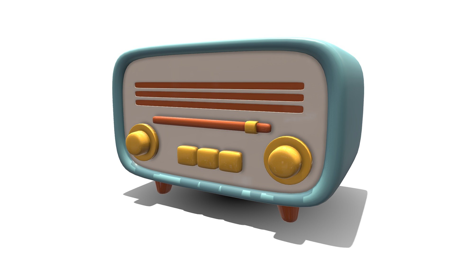 Cartoon Radio - Buy Royalty Free 3D model by Raj prajapat (@rajprajapat ...