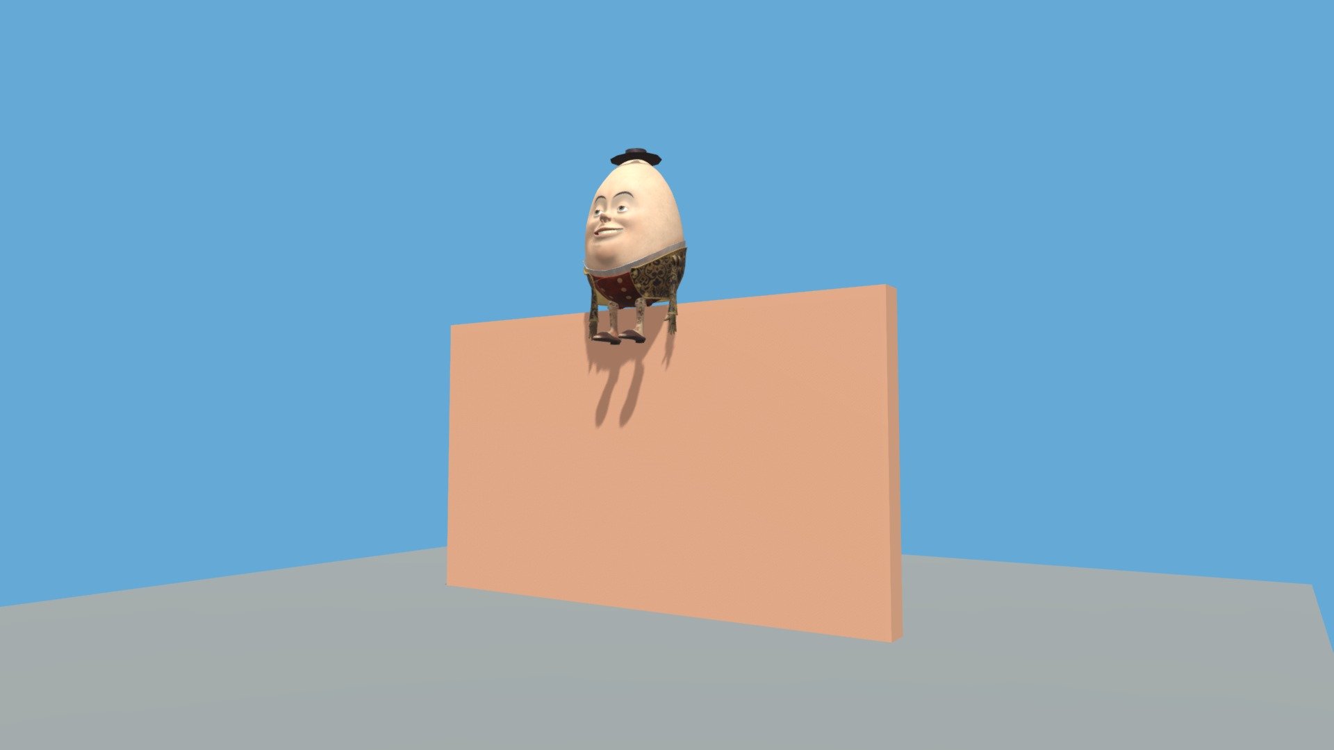 Humpty Dumpty Sat on a Wall - Download Free 3D model by Sba Stuff ...
