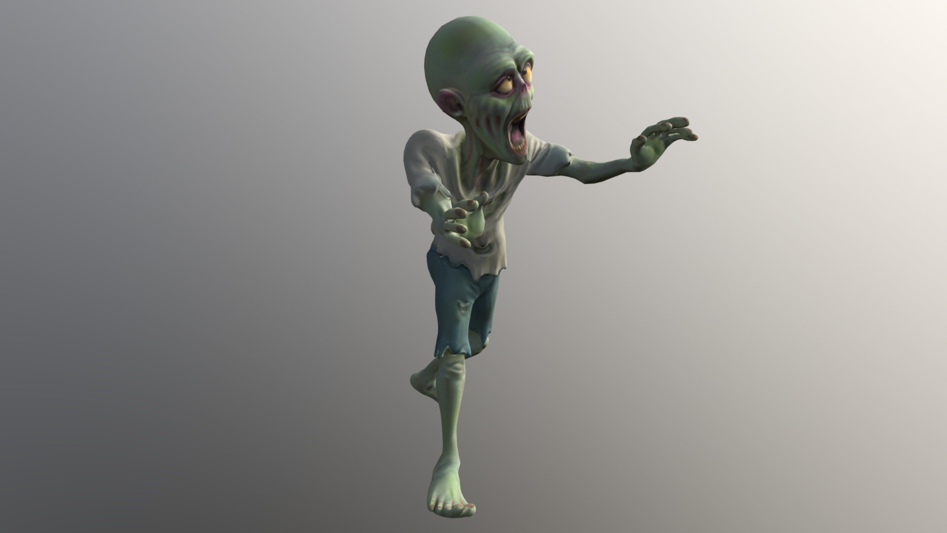 Zombie low poly - Download Free 3D model by vicente betoret ferrero ...