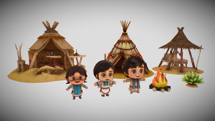 Chibi 3D models - Sketchfab