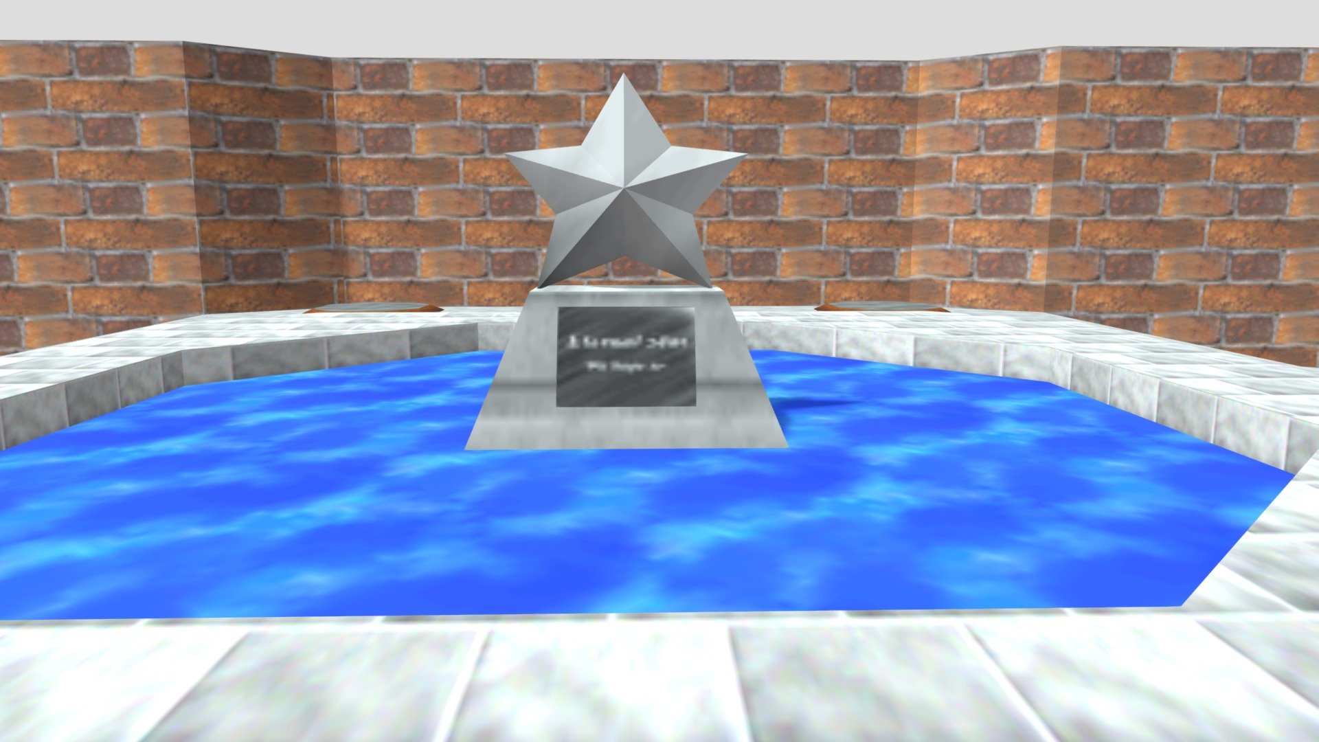 Super Mario 64 Castle Courtyard - 3D model by slavazimmin [ab7d7b3 ...