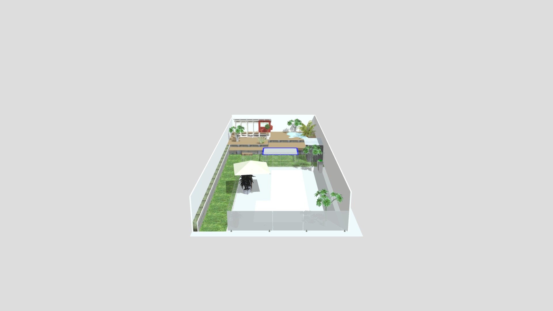Backyard Model - Download Free 3D model by 3watteze [ab82dd0] - Sketchfab