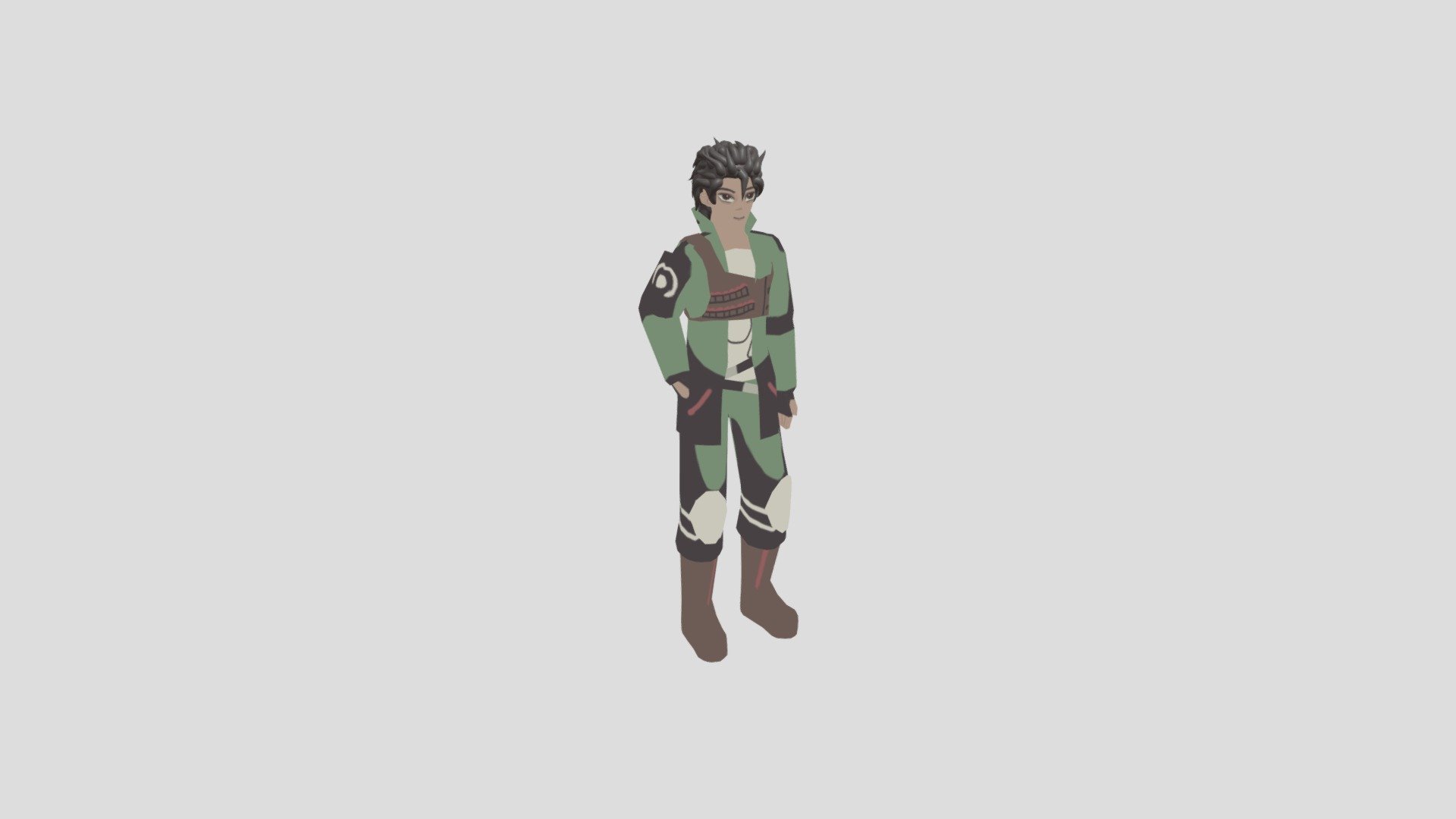 UAS 2D3D - Character Idle Animation - Giawan - 3D model by Milka ...