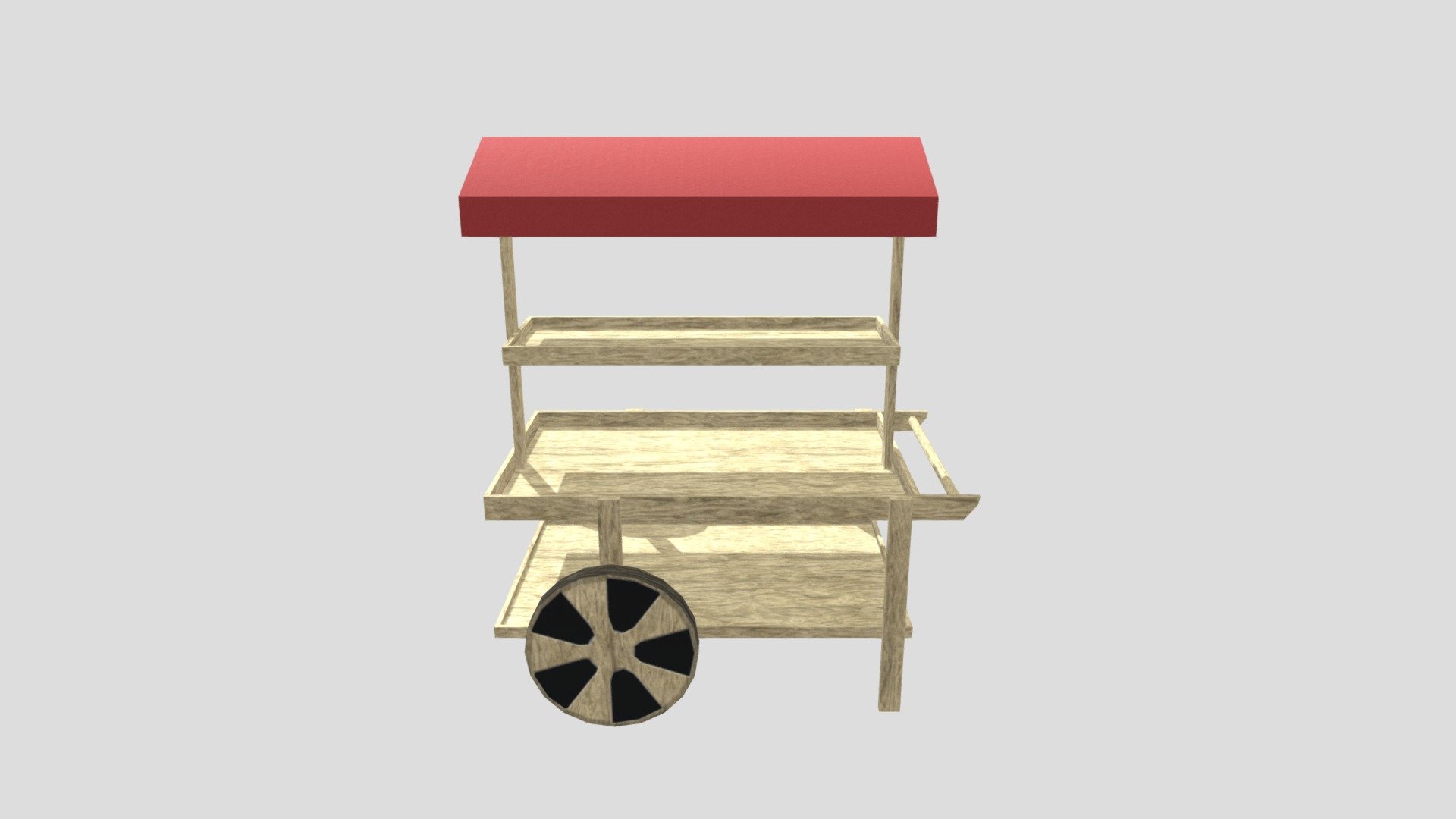 Flower Cart - 3D model by WildKingWood [ab84d9e] - Sketchfab