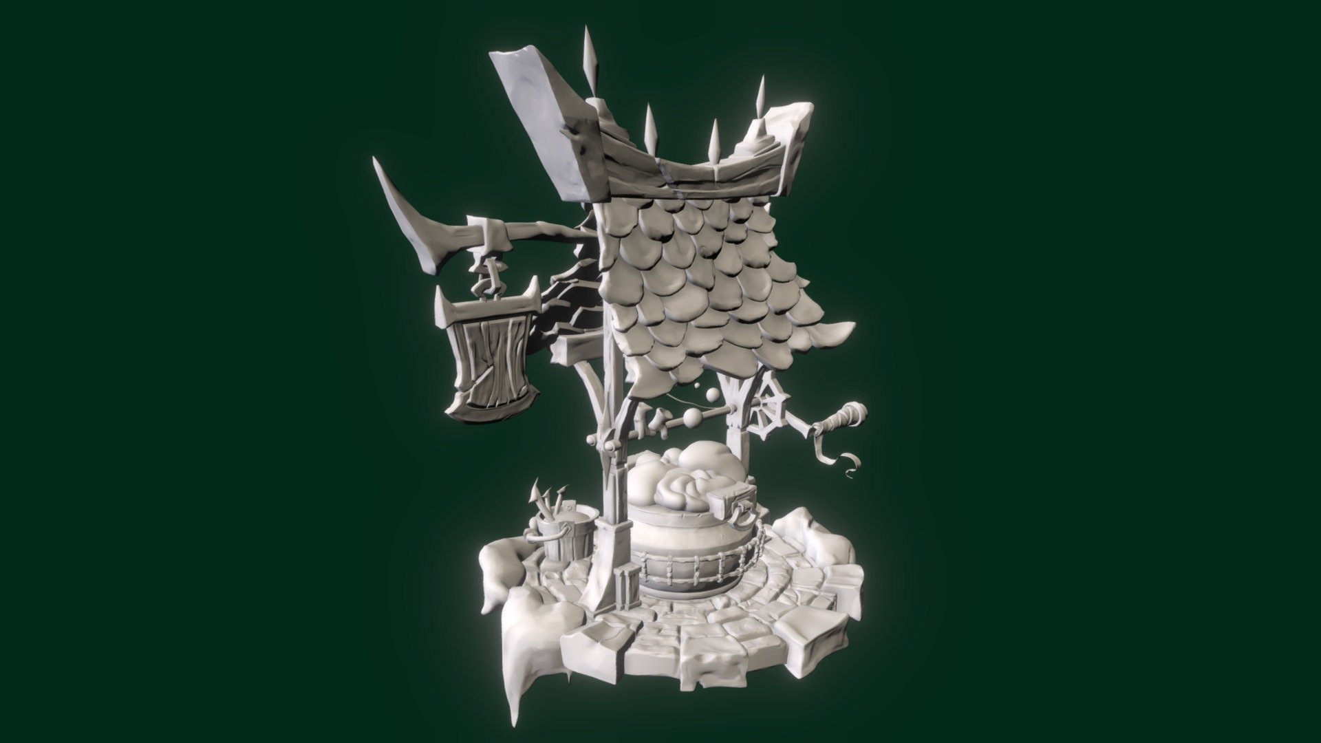 Cauldron diorama - 3D model by MelissaVerdonck [ab85d2c] - Sketchfab