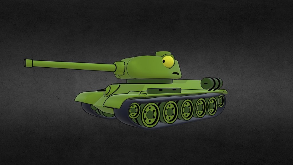 T-34-85 CARTOON - 3D model by Andrea Marziano (@3dartel) [ab861cc ...