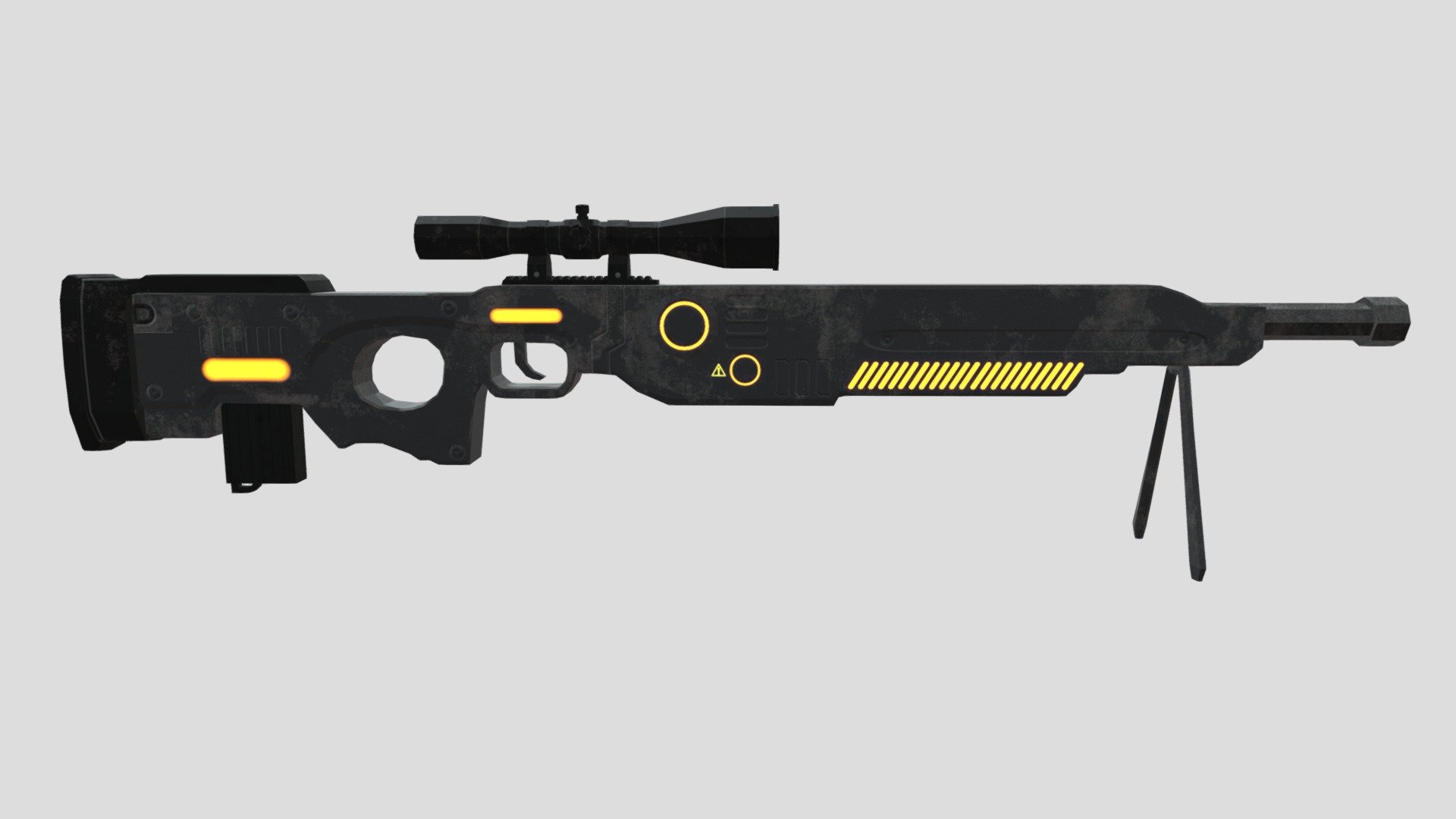Futuristic sniper - 3D model by Eric_Leal [ab862da] - Sketchfab