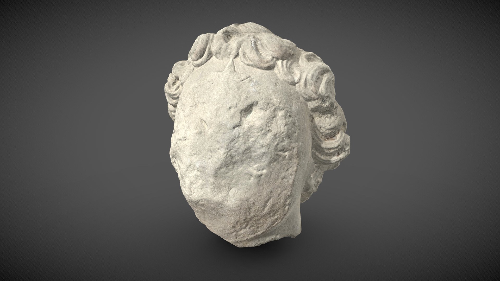 Tête de statue - Download Free 3D model by Alienor.org, Conseil des musées (@alienor.org ...