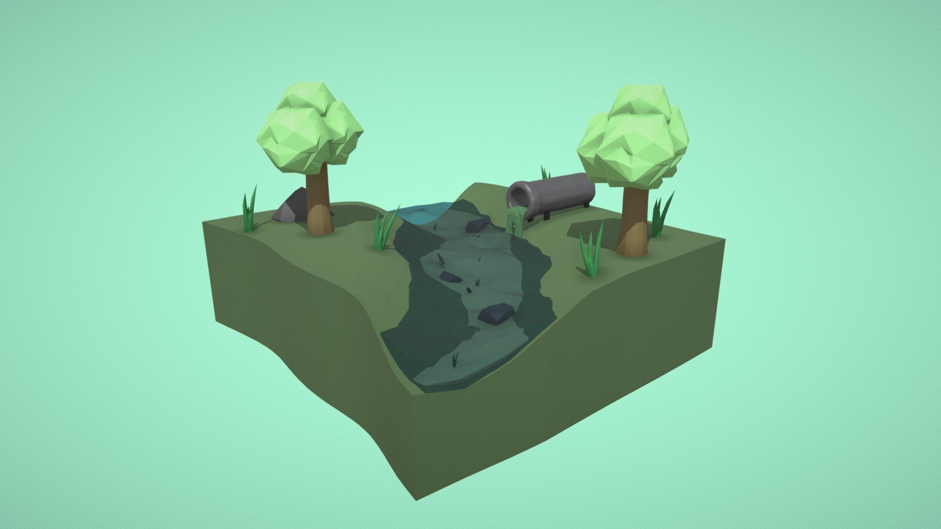 Environment Diorama - Download Free 3D model by Kaiyuki Crisp (@Kaiyuki ...