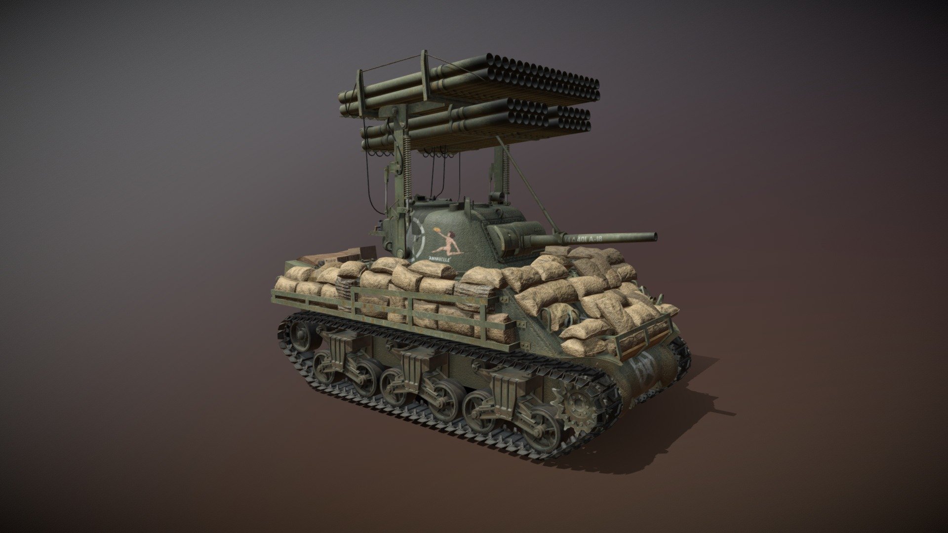 M4A3 Calliope Annabell - Buy Royalty Free 3D model by Panaristi [ab89350] - Sketchfab Store