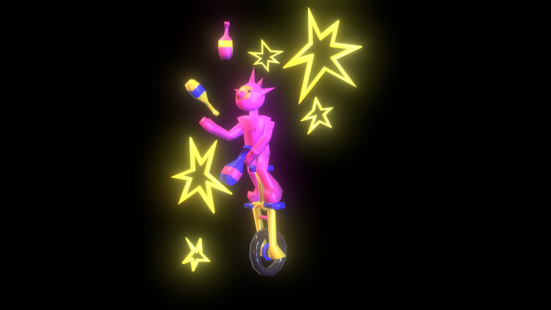Stylized Juggler 3D Illustration - 3D model by Beau Sprigg ...