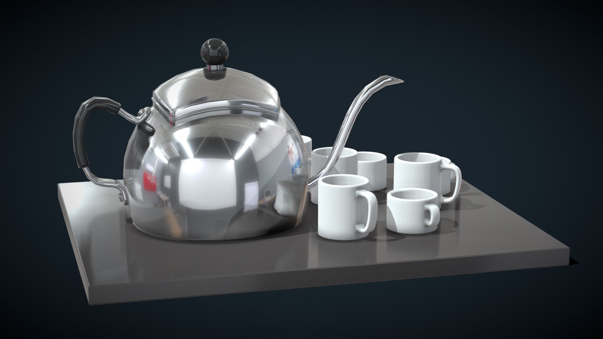 Kettle: Kitchen Asset [3D] - 3D model by MeshBountyPlus™ (@meshbounty ...
