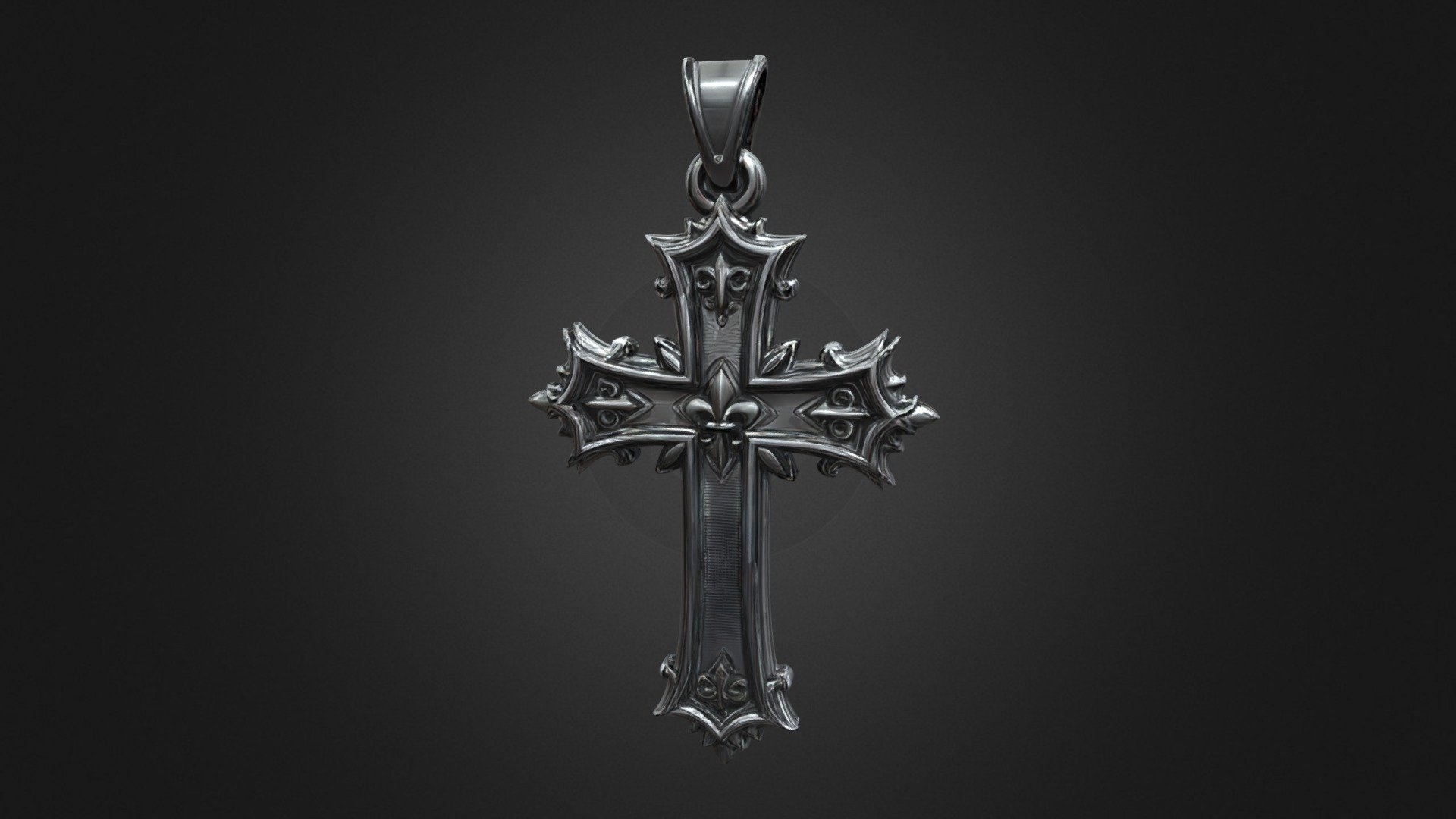Metallic Cross Pendant - 3D model by Korvana Studio (@korvanastudio ...