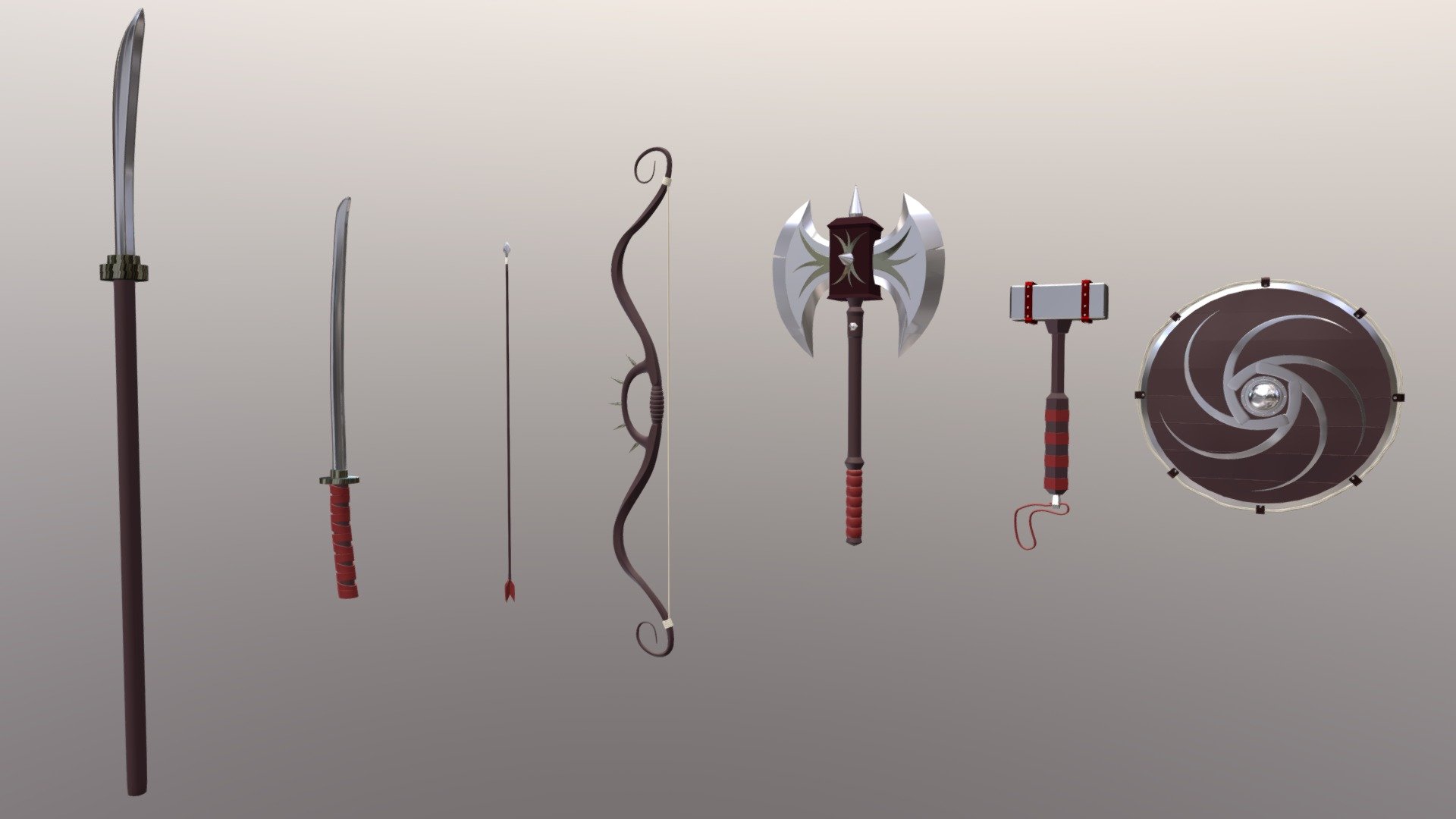 Weapons Pack - Download Free 3D model by kharlz891 [ab8d51b] - Sketchfab