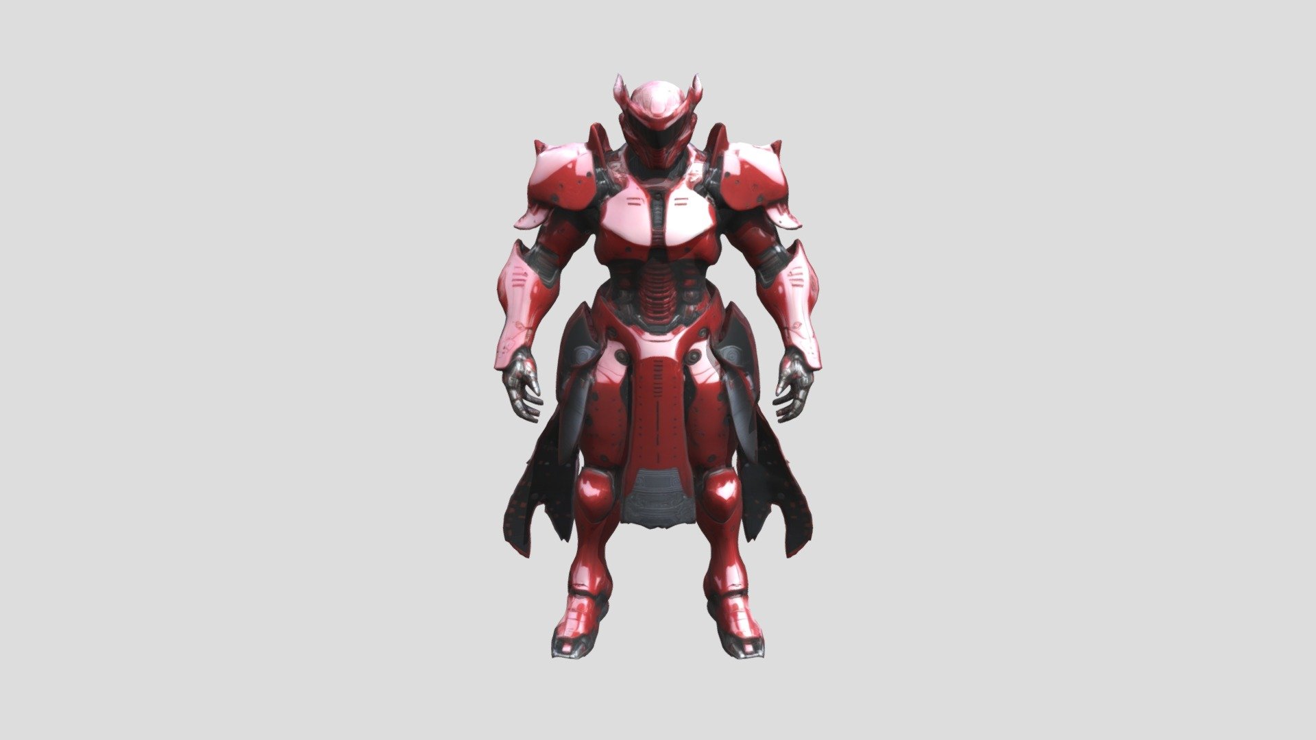 Cyber Samurai - 3D model by Luan Brandão Vedolin (@LuanVedolin ...