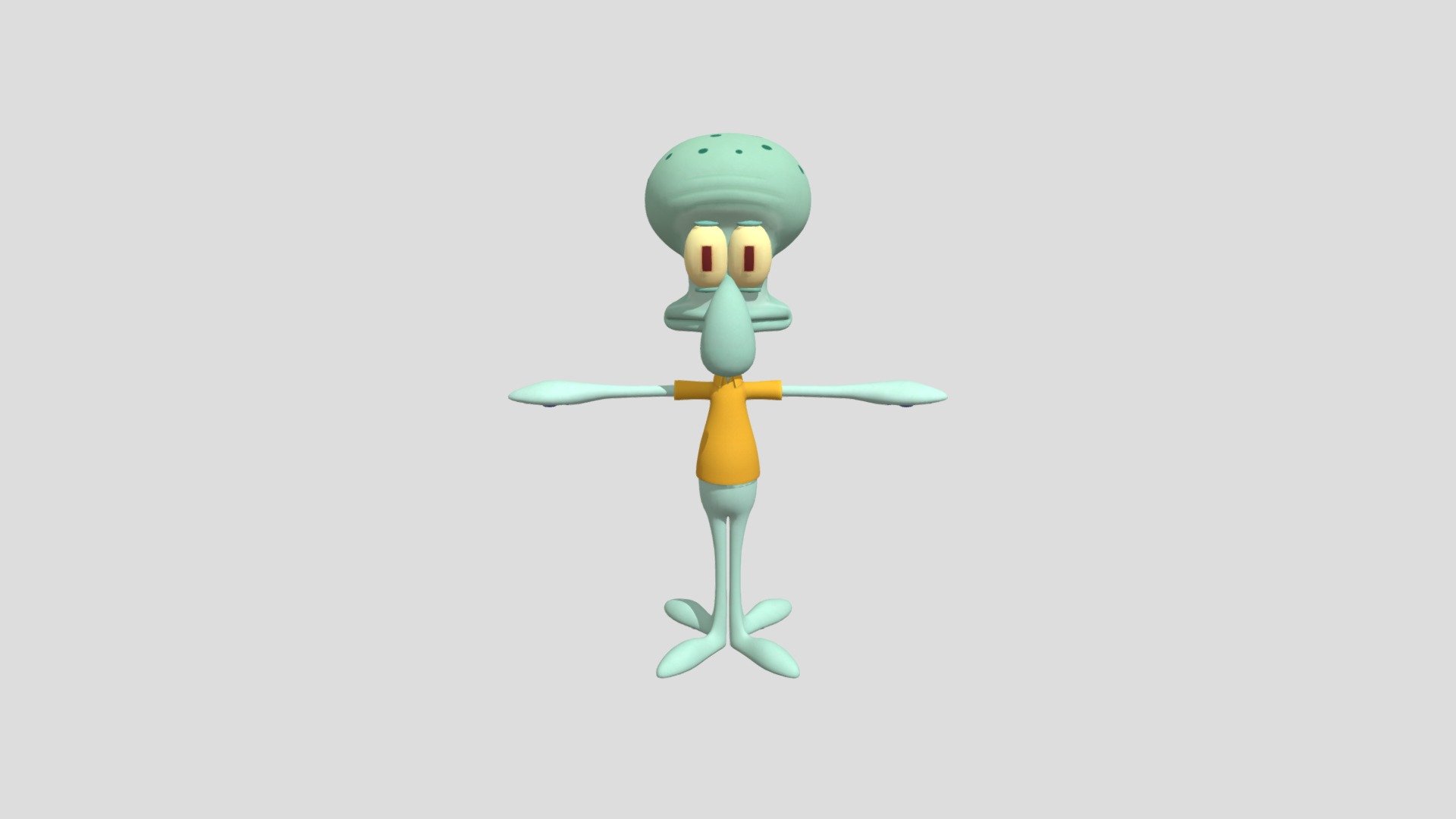 Squidward - Spongebob Bfbbr - Download Free 3D model by Romyblox1234 ...
