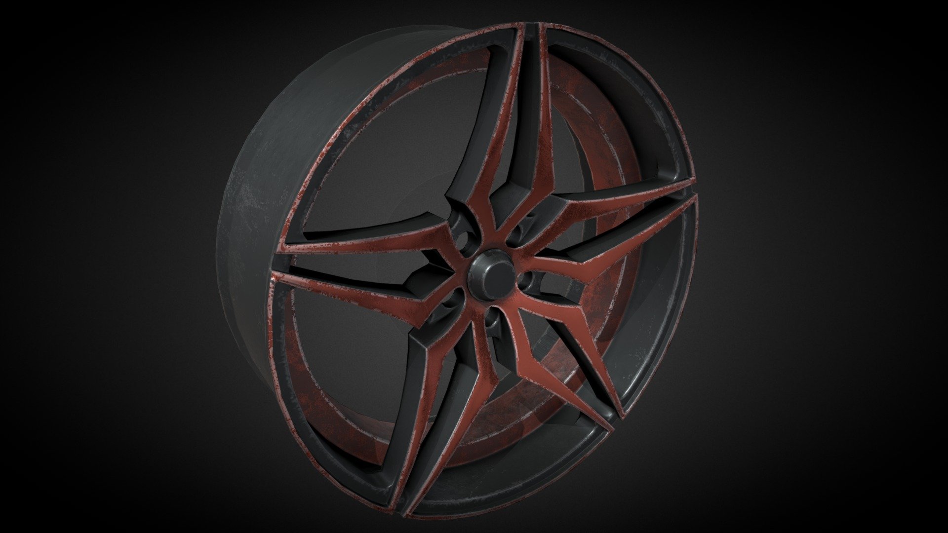 Worn Car Wheel - 3D model by Serjogasan [ab9a08f] - Sketchfab