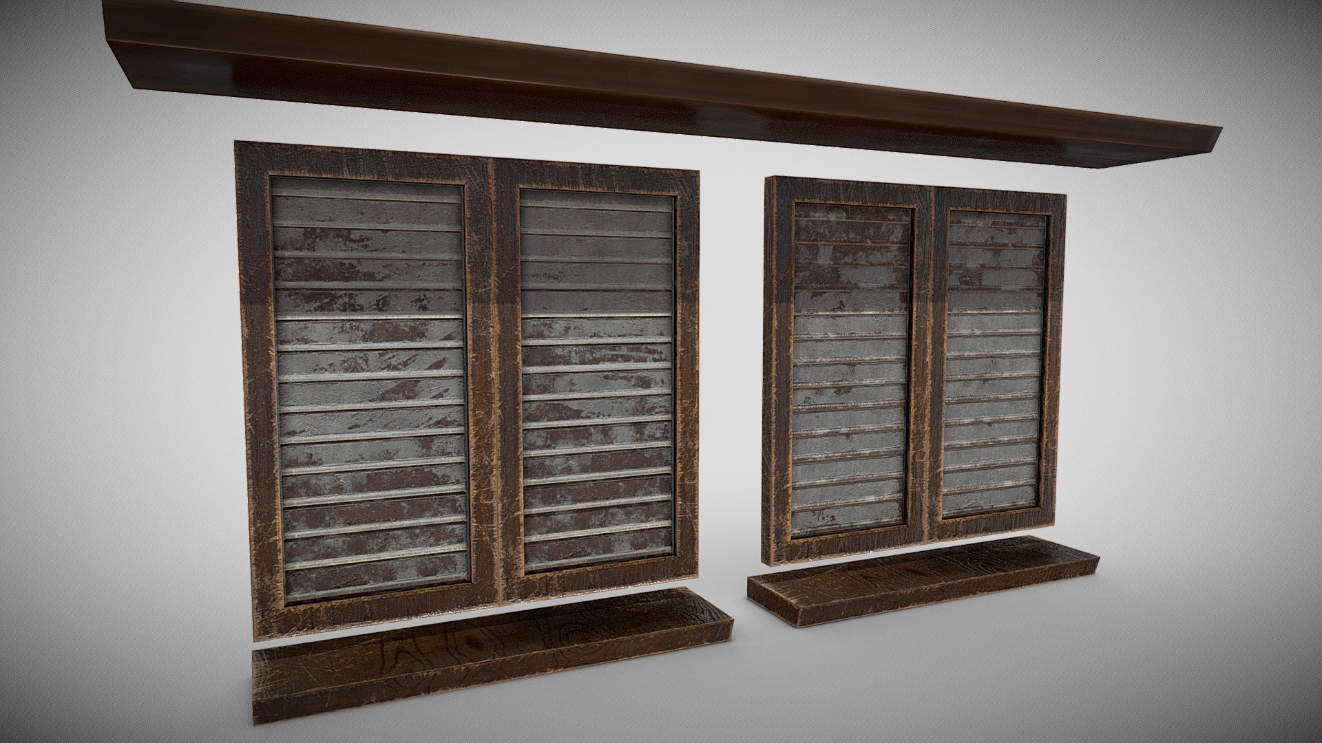 Wile West Saloon Windows - Buy Royalty Free 3D model by Shamel Haydar ...