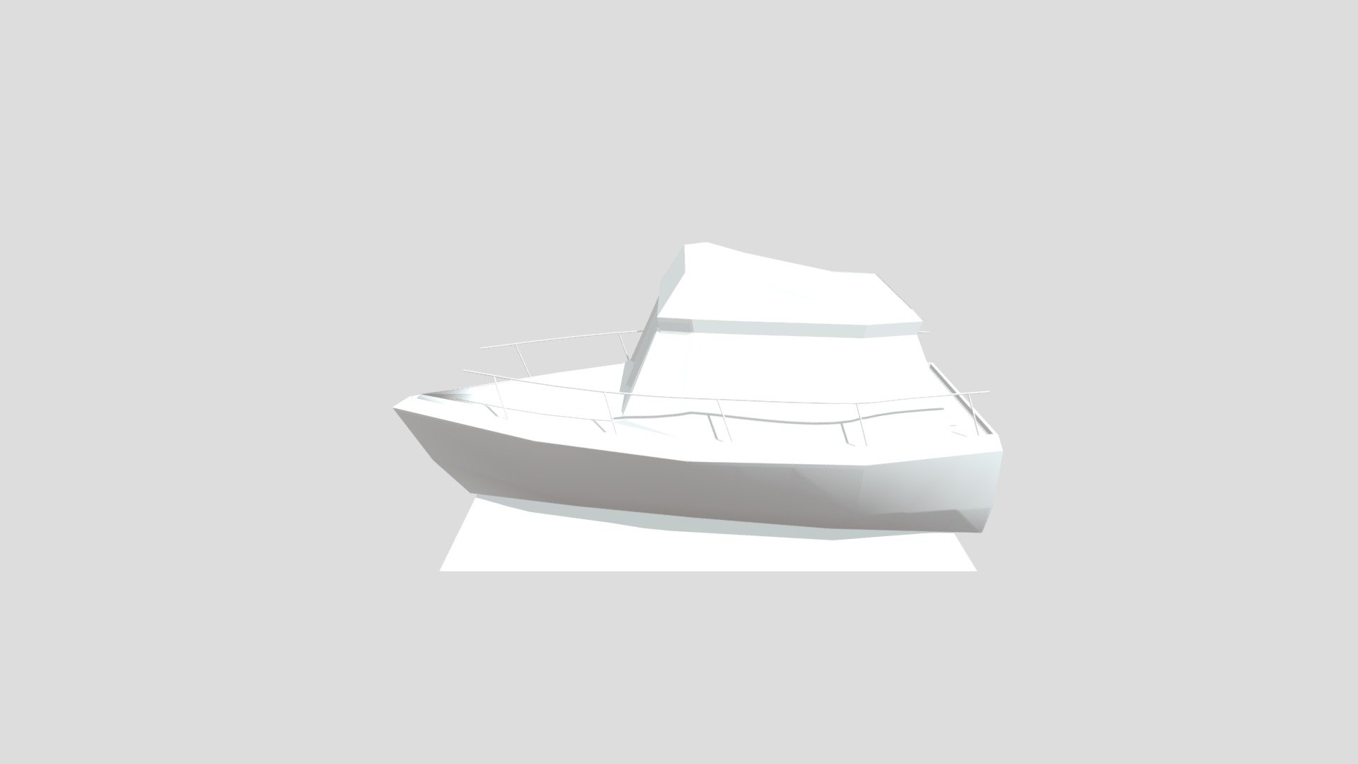 Boat/Mini Yacht - 3D model by DanielDaSilva [ab9cec7] - Sketchfab