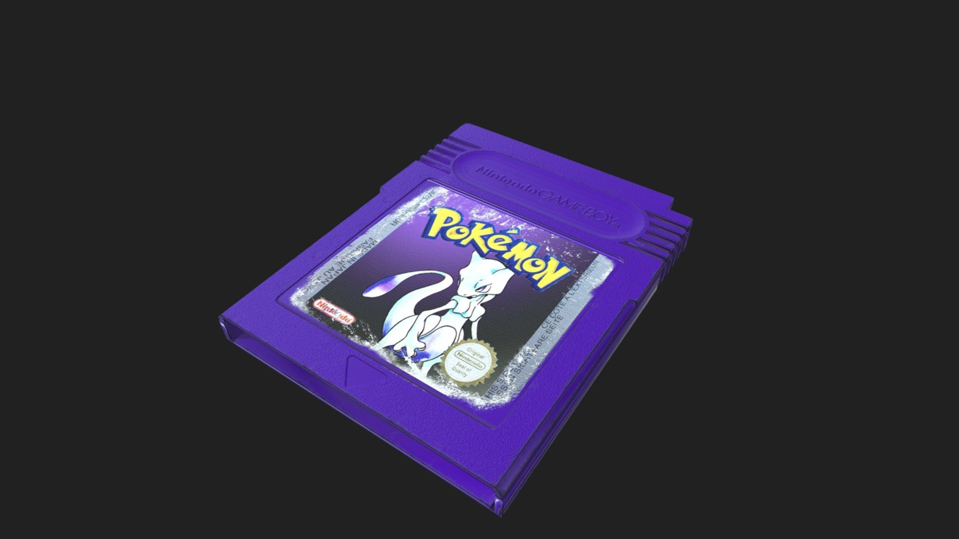 Pokémon Purple (Gameboy Cartridge) - 3D model by JMasterson [ab9dec0 ...