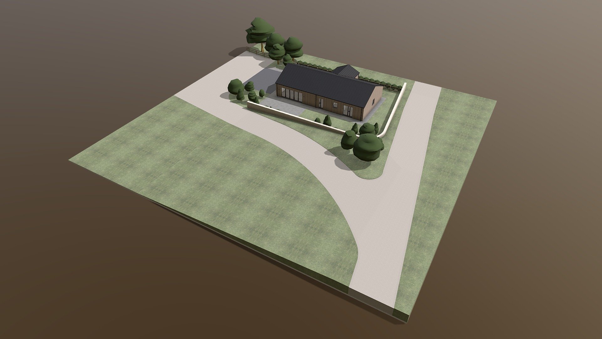 Building within Landscape - 3D model by Somerset Architectural ...