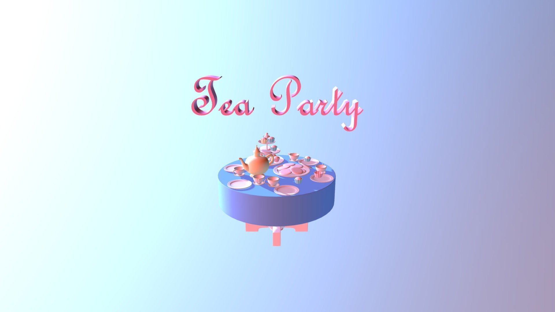 Tea Party - FINAL Text Cleaned Up - 3D model by artcecilie [aba2a6e ...