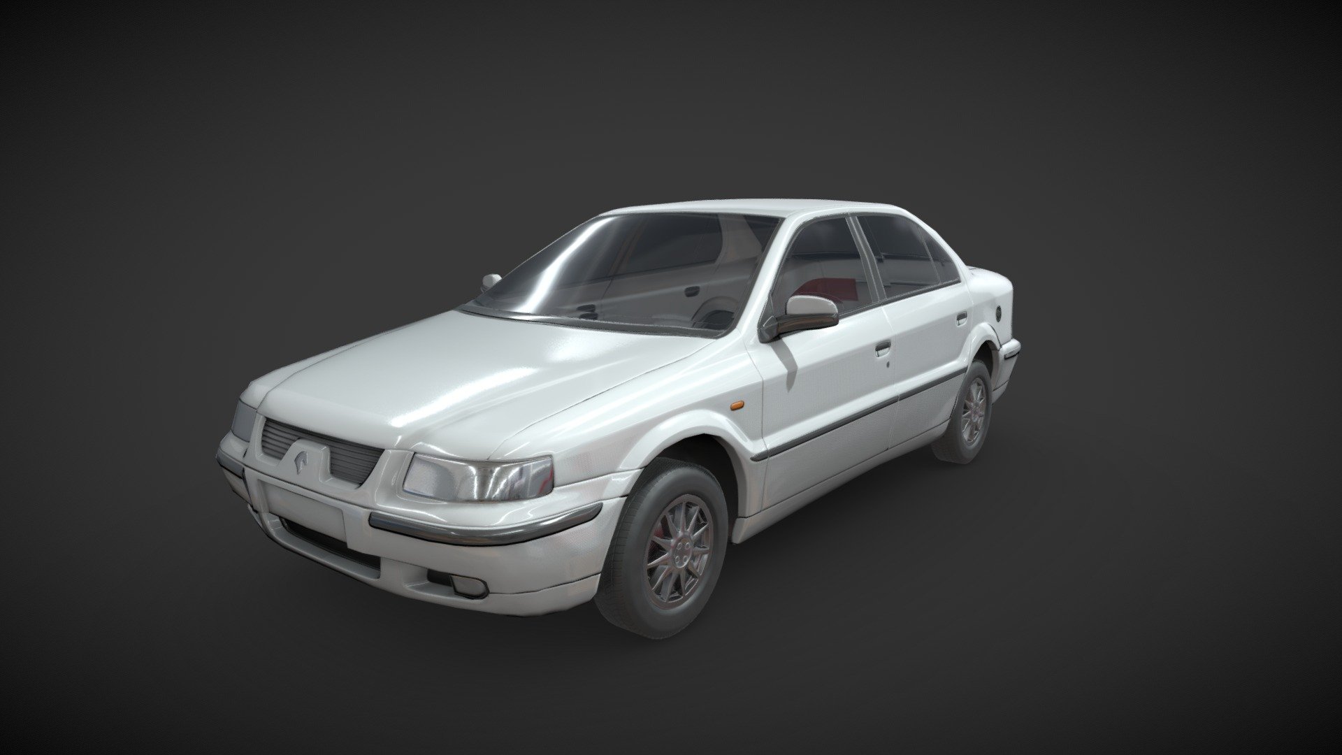 Samand Low Poly - 3D model by Azad [aba2ae7] - Sketchfab