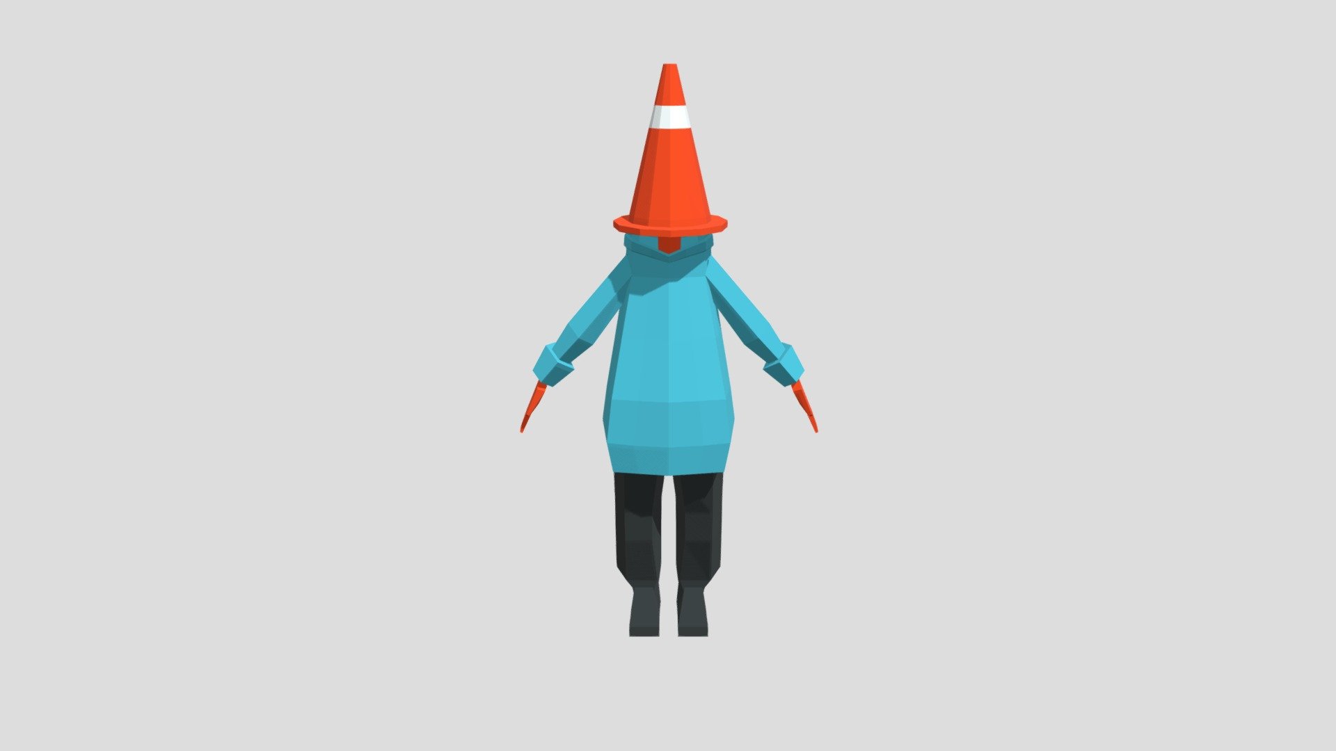 Cone man Dancing - 3D model by mFaus [aba38e0] - Sketchfab
