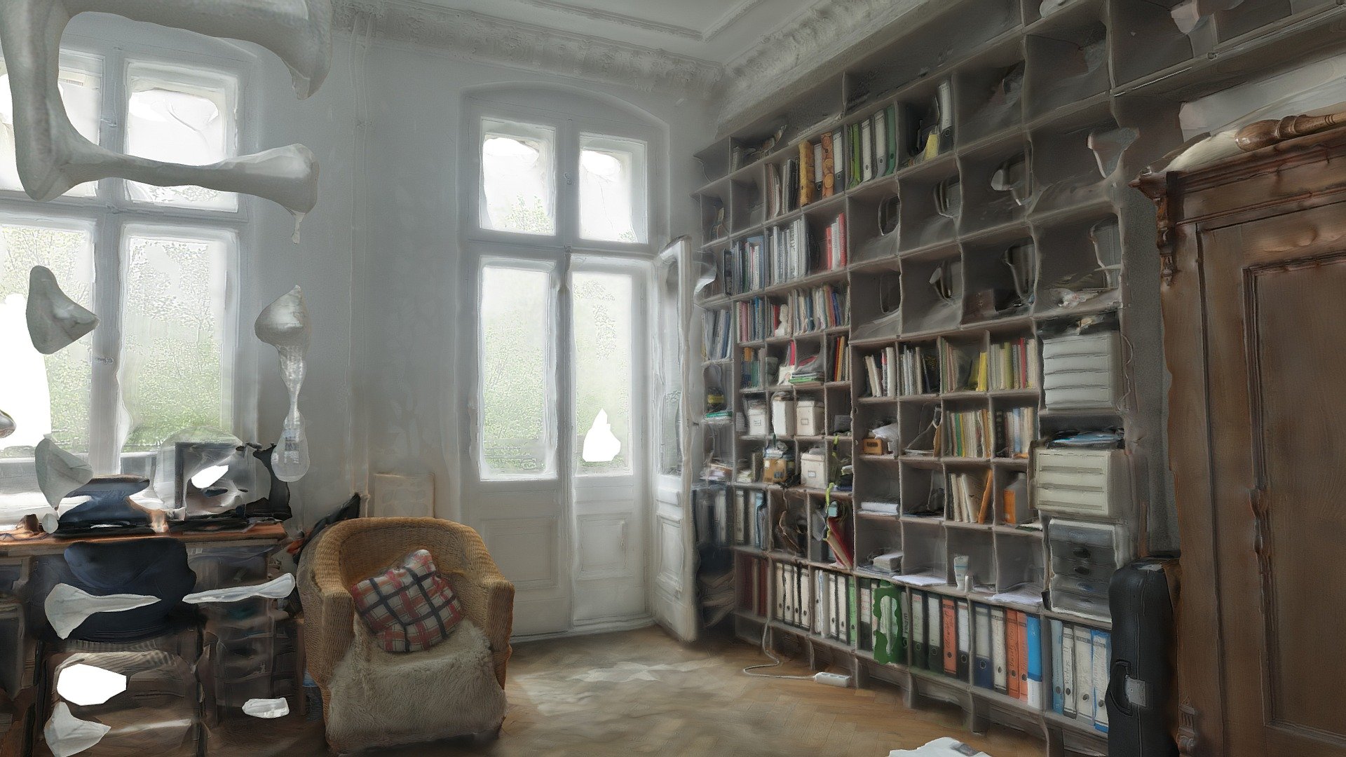 Studyroom with 3D photogrammetry Insta&Phone - Buy Royalty Free 3D ...