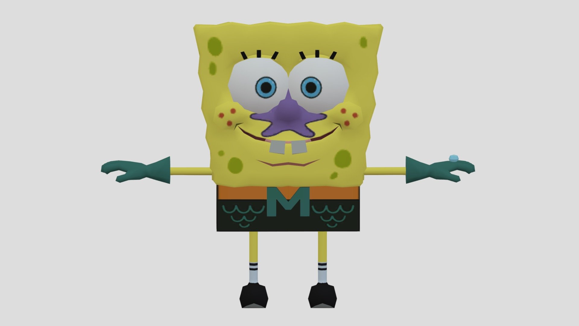 TSSM - SpongeBob (Mermaid Man) - Download Free 3D model by SMF Features ...