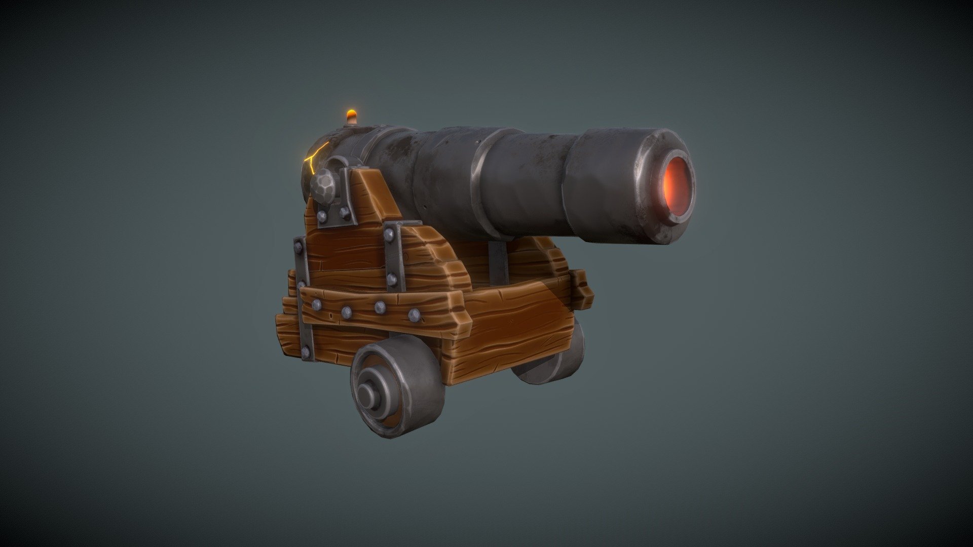 Stylized Cannon - 3D model by Harry.Matthias [abab34f] - Sketchfab