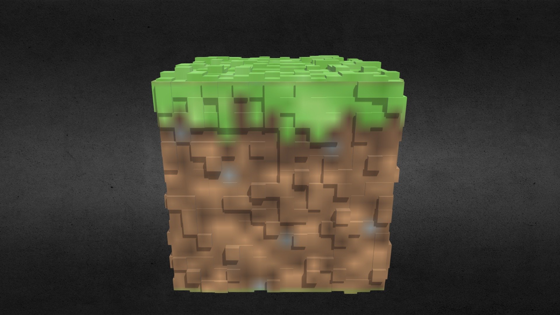 Minecraft Grass Block 3d Model By Debayan Ghosh Ghoshdebayan65 Abac95c Sketchfab