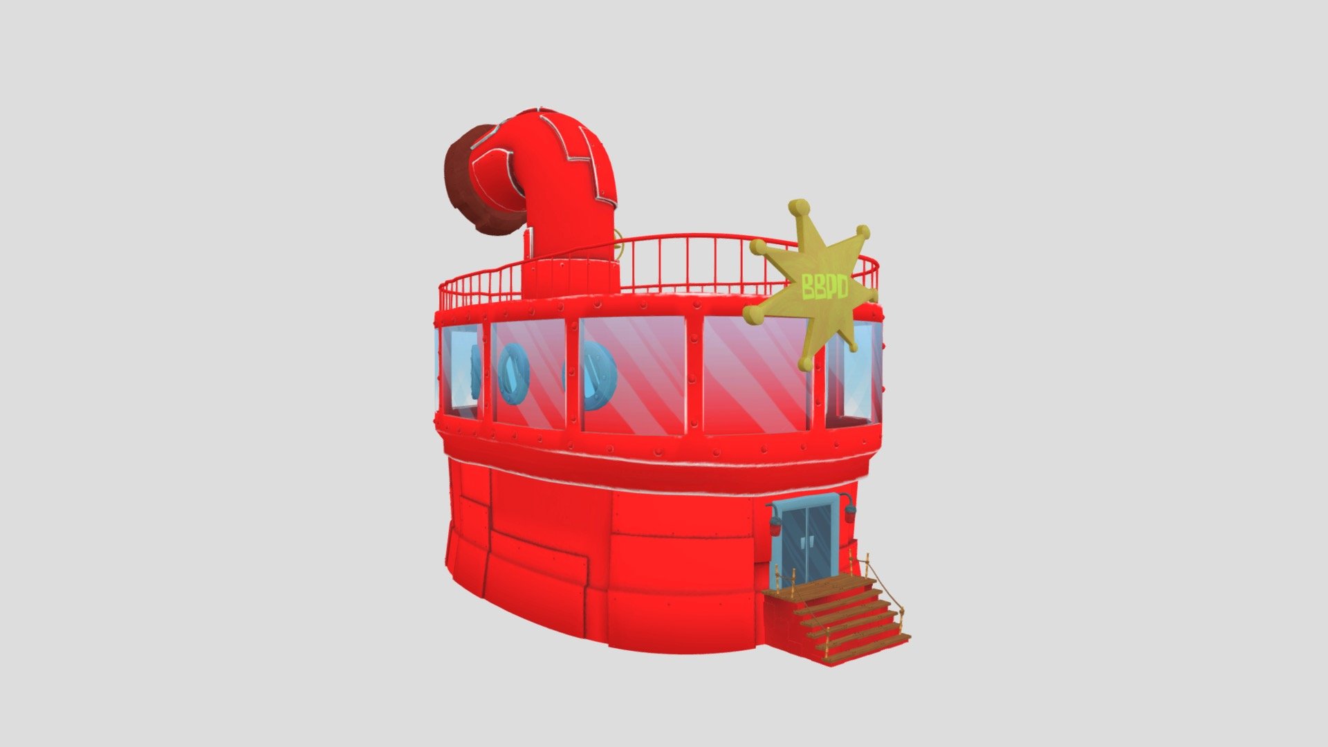 BFBBR - Police Station - Download Free 3D model by SMF Features ...