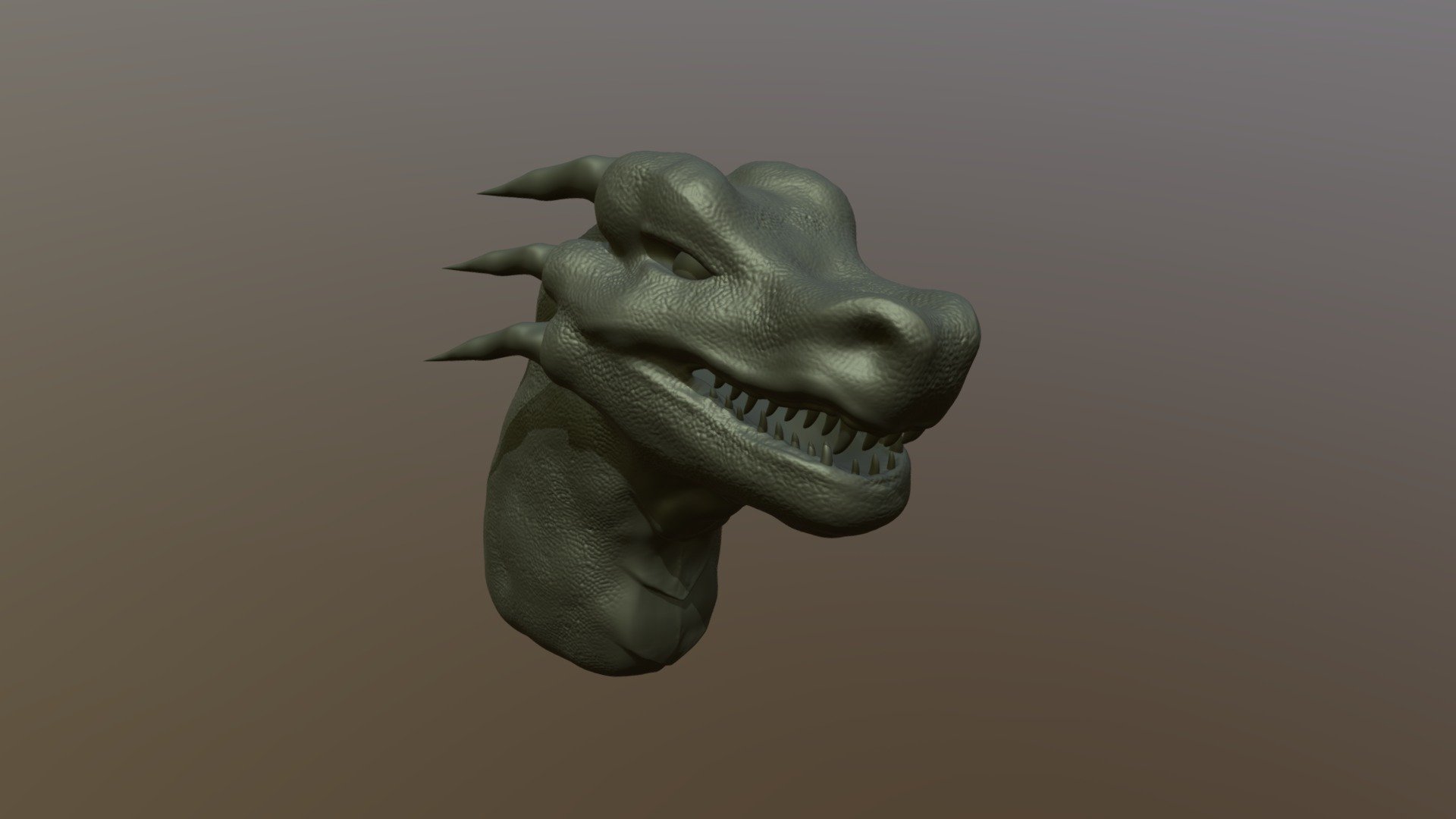 Dragon Head 3D Model - 3D model by WellingtonOrtega [abadb43] - Sketchfab