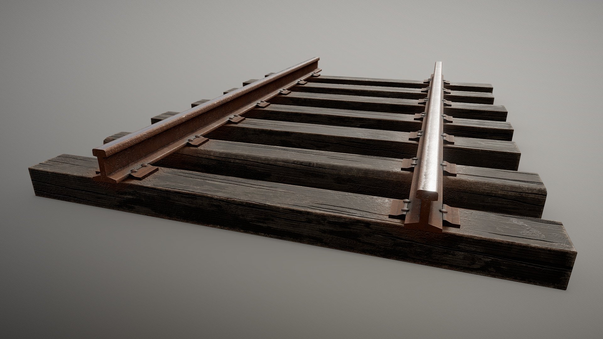Modular Railway Section part.1 [derivative] - Download Free 3D model by ...