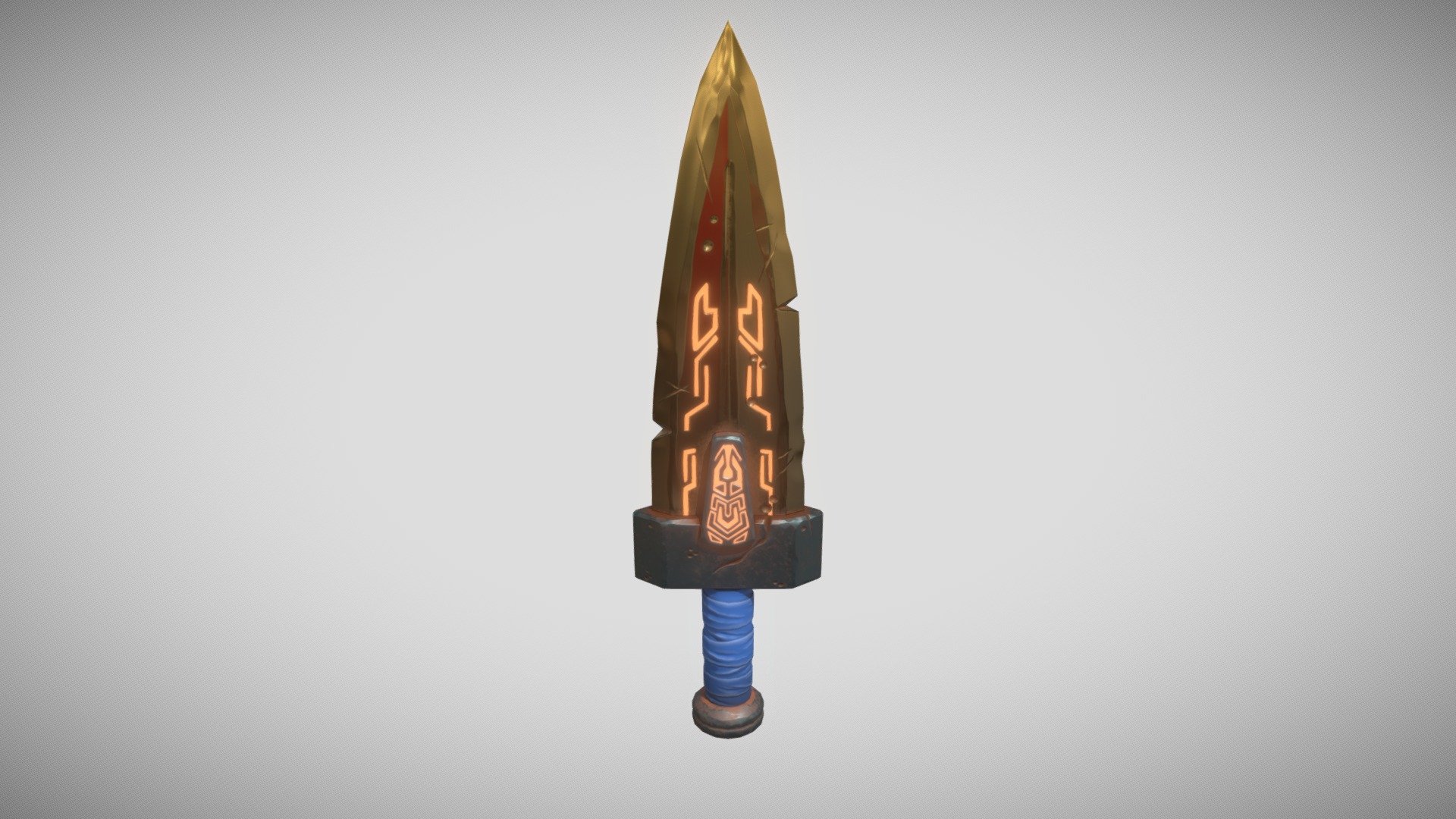 Giant's runic dagger - 3D model by Lucas Flamein (@berLUda_kun ...