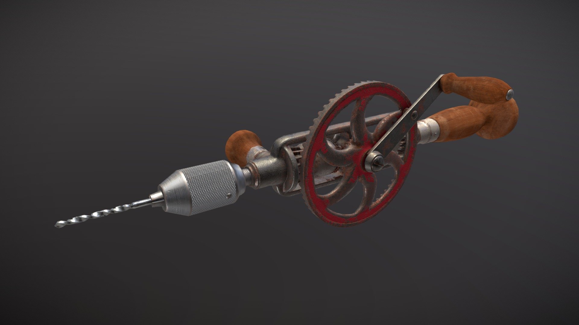 Old hand drill - Assignment 1 GAP 22-23 - 3D model by jonaswillems ...
