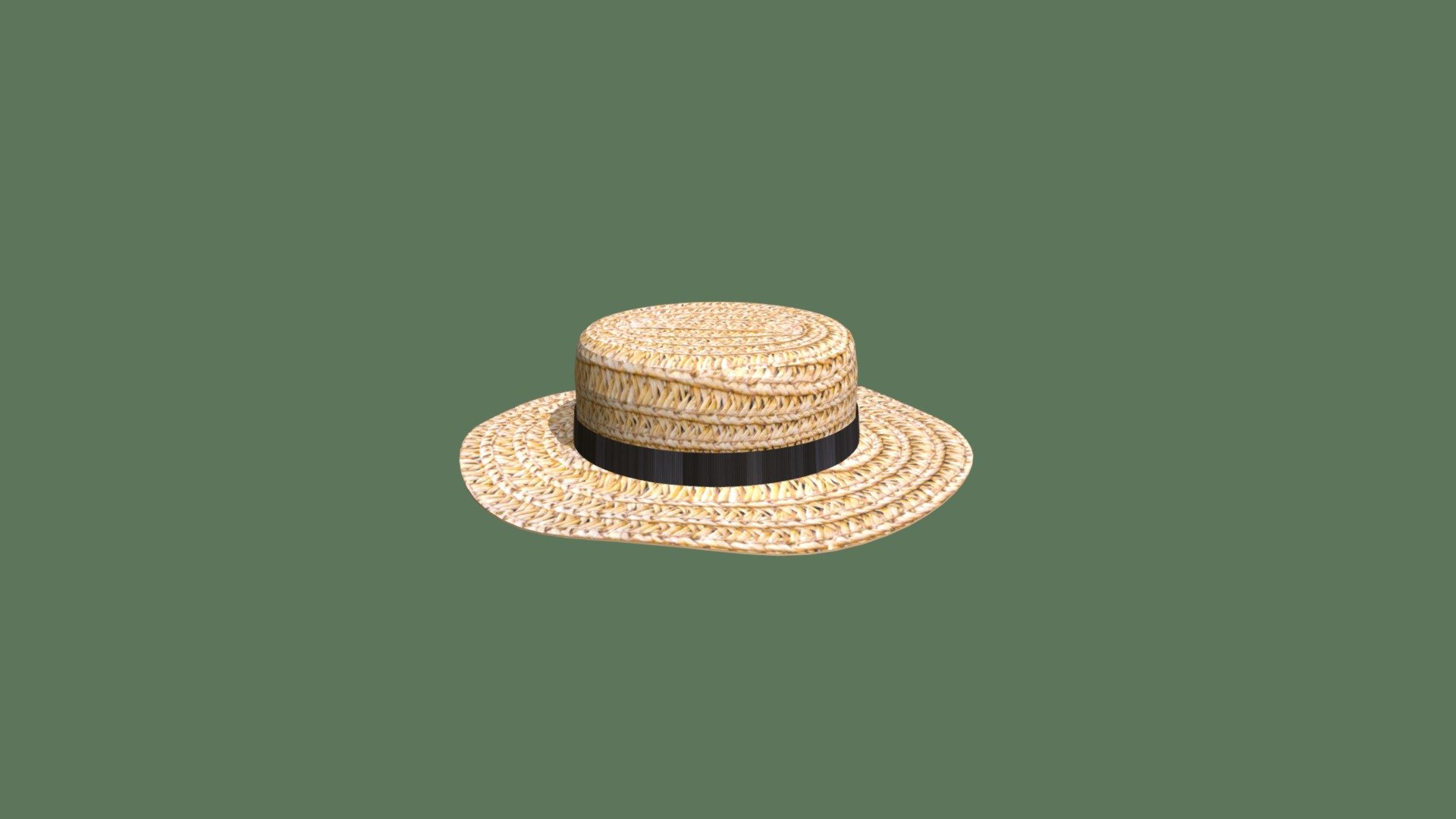 Janelle Straw Hat - 3D model by orenji88 [abb4c26] - Sketchfab