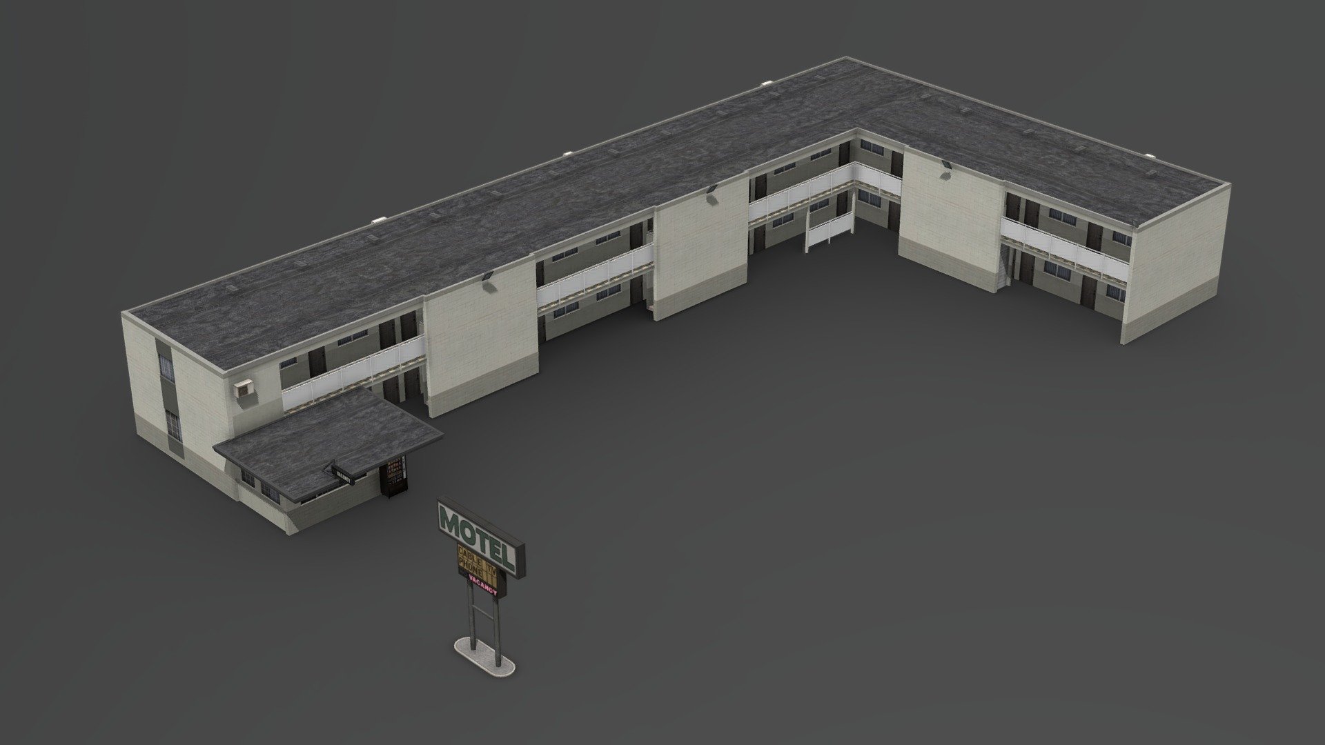 Motel - 3D model by kanistra [abb6209] - Sketchfab
