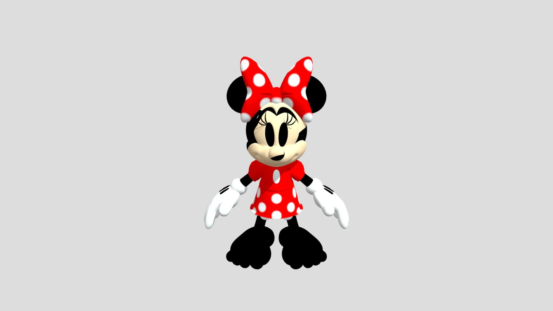 Minnie Mouse Barefooted - 3D model by LiamDexter1998 [abb6d23] - Sketchfab