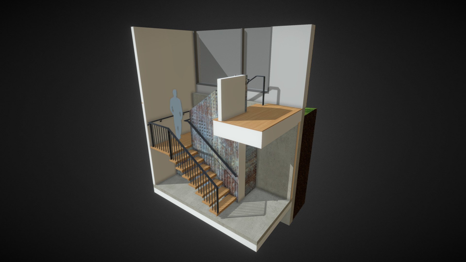 Stairs01 - 3D model by efavr [abb8158] - Sketchfab