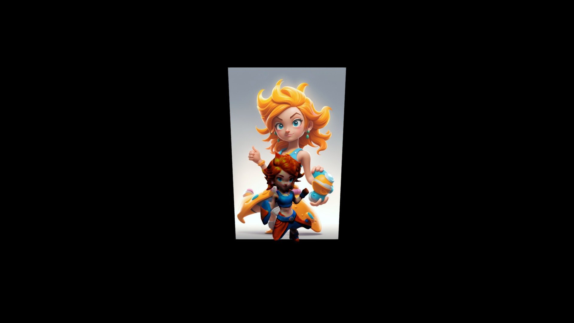 a cartoon character with a water bottle, 3d rend - Download Free 3D ...