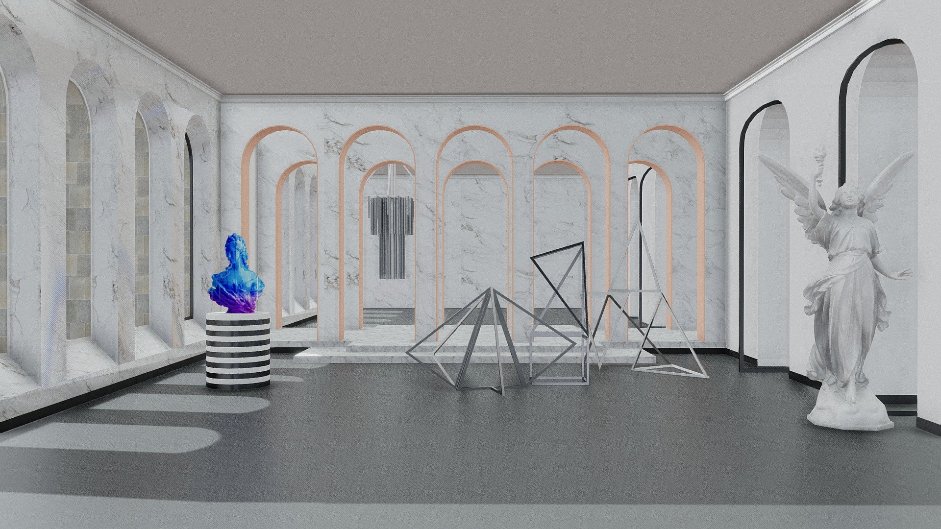 Museum of Modern Art - Buy Royalty Free 3D model by okotaru ...