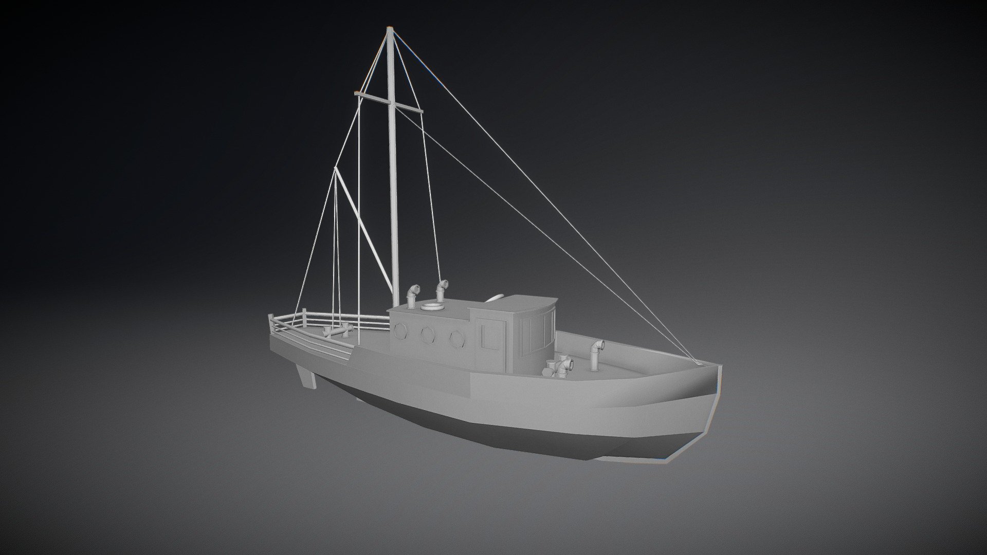 Fishing ship - Download Free 3D model by MaxChe [abbc696] - Sketchfab