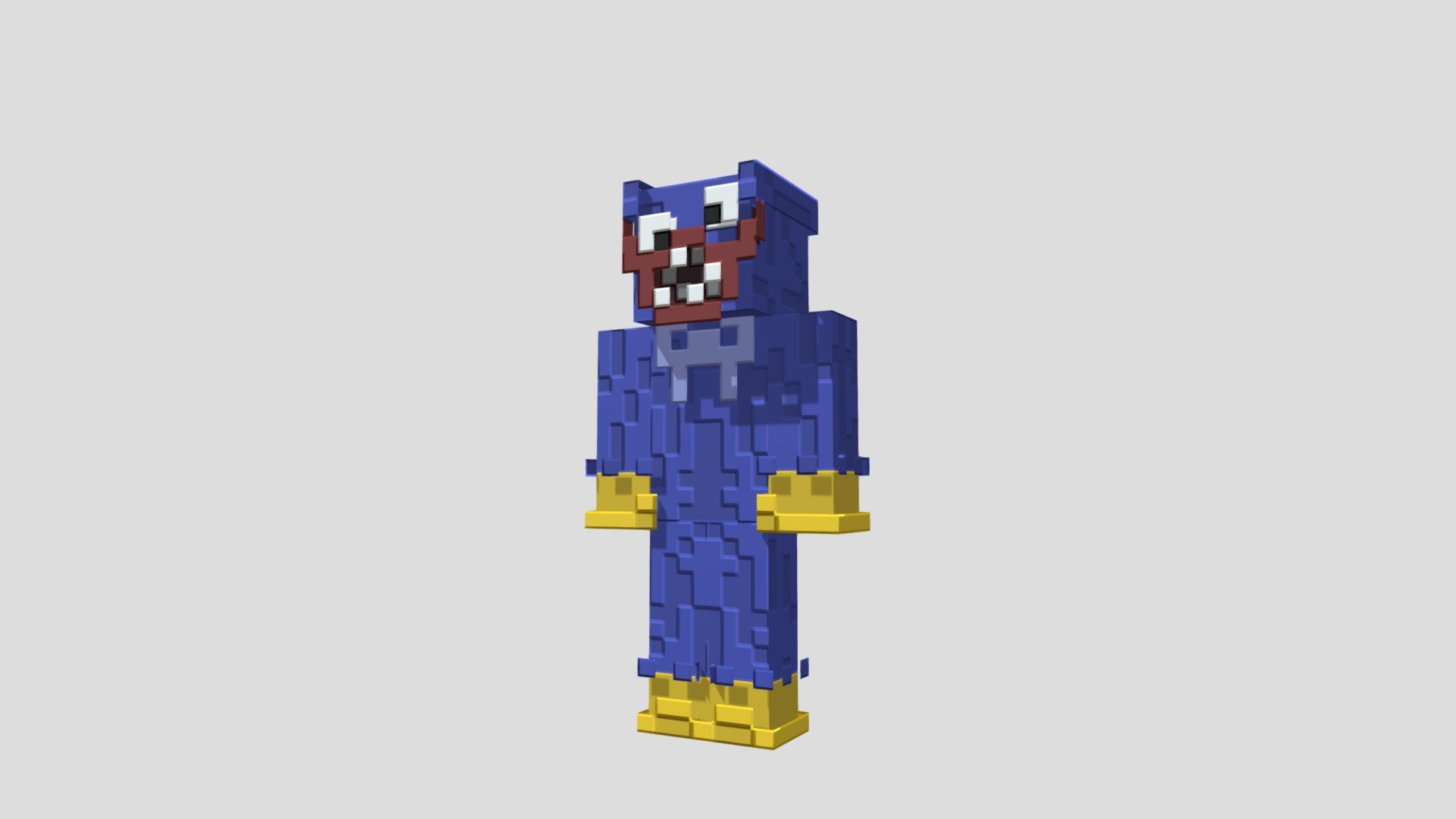 Huggy Wuggy Minecraft Skin - Download Free 3D model by Huggy Wuggy (@1170playtimeco) [abbf30a ...
