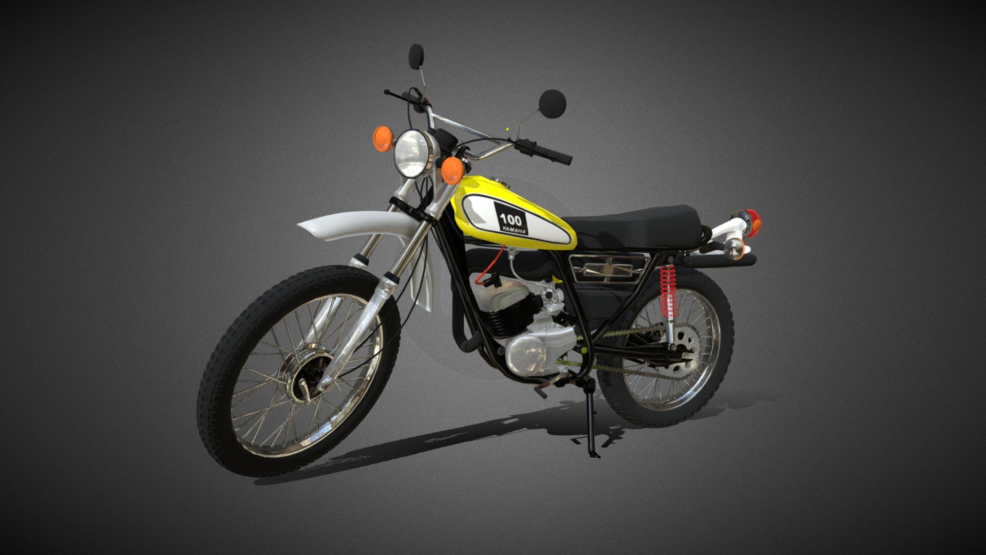 YAMAHA DT100 - 3D model by Matra 3D Studio (@denakrom) [abc0007 ...