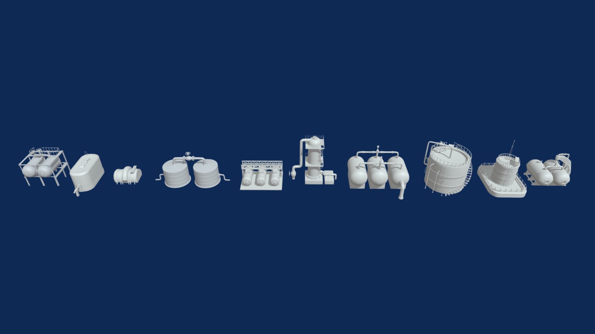 Industrial Tanks VOL-03 - 3D model by somayegh691 [abc003d] - Sketchfab