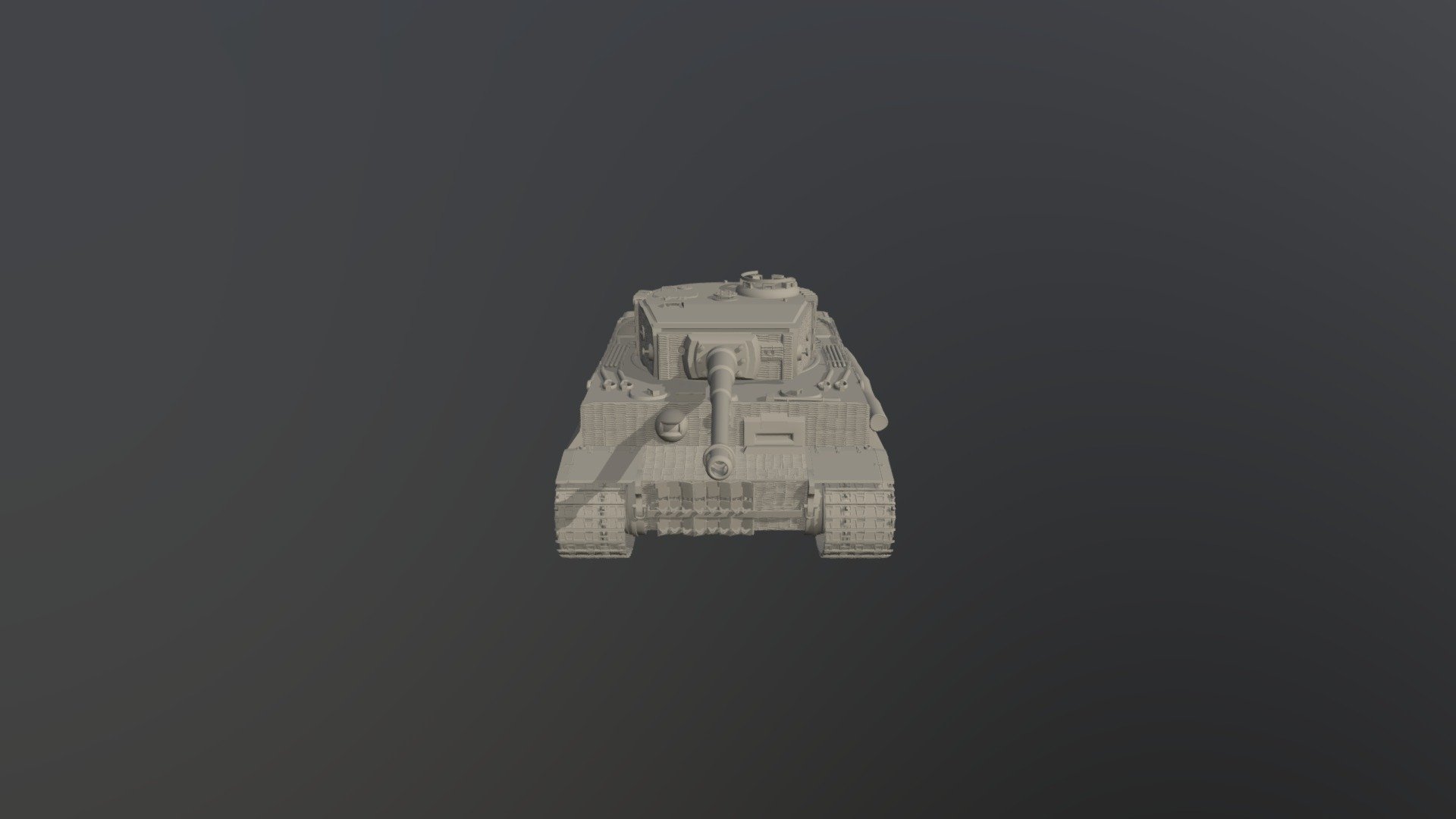 German Tiger 1 High Res Mesh - 3D model by BenjaminS. [abc0dd2] - Sketchfab